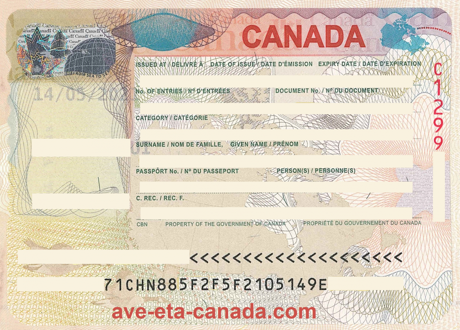 CANADA : Autorisation de voyage électronique